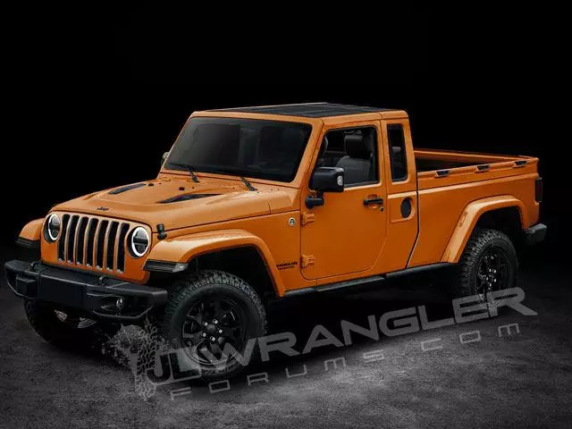 Ya ampun, Rendering Jeep Wrangler Pickup Iki Nggawe Kita Kabeh Bingung 2651_1