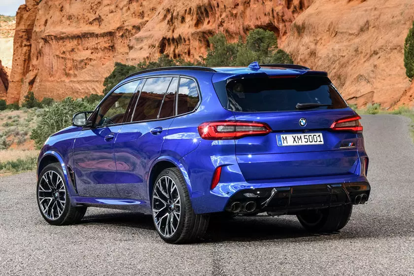 2020 BMW X5 M Rear Angle View