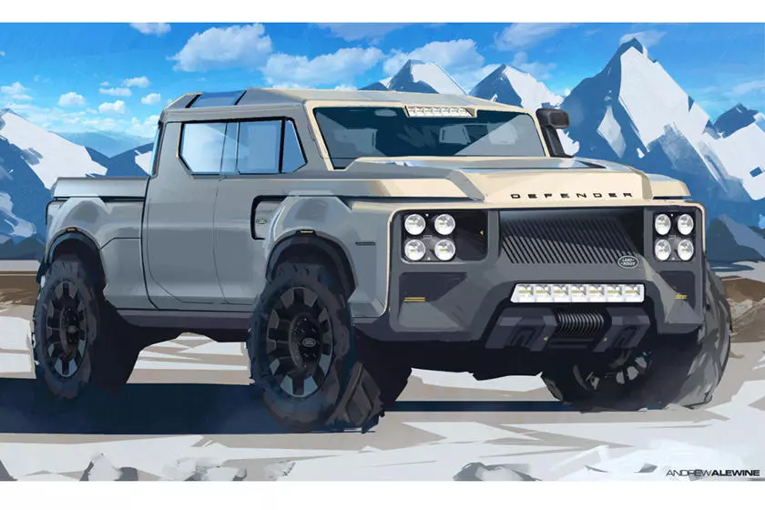 Ang Land Rover Defender Pickup Mao Ang British F-150 nga Gusto Namong Makita 27031_1