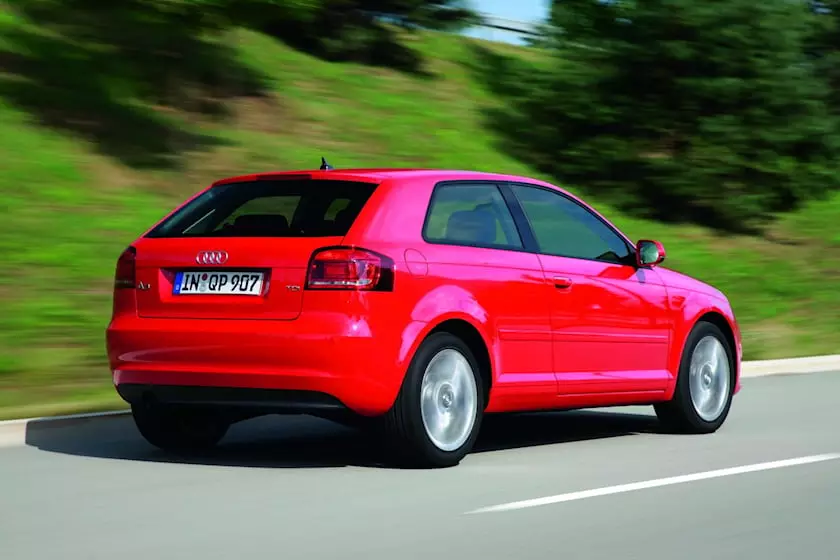 2009-2013 Audi A3 Hatchback Rear View Driving