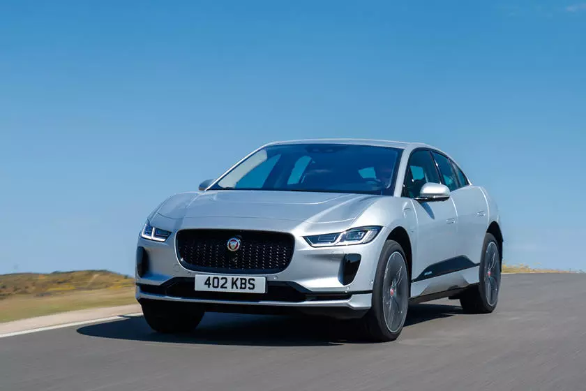 2019-2020 Jaguar I-Pace فرنٹ ویو ڈرائیونگ