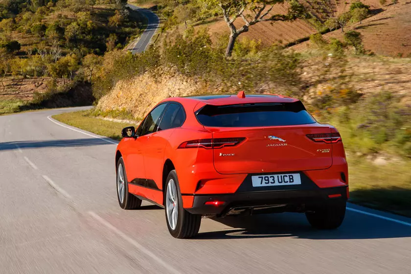 2019-2020 Jaguar I-Pace Rear View Driving