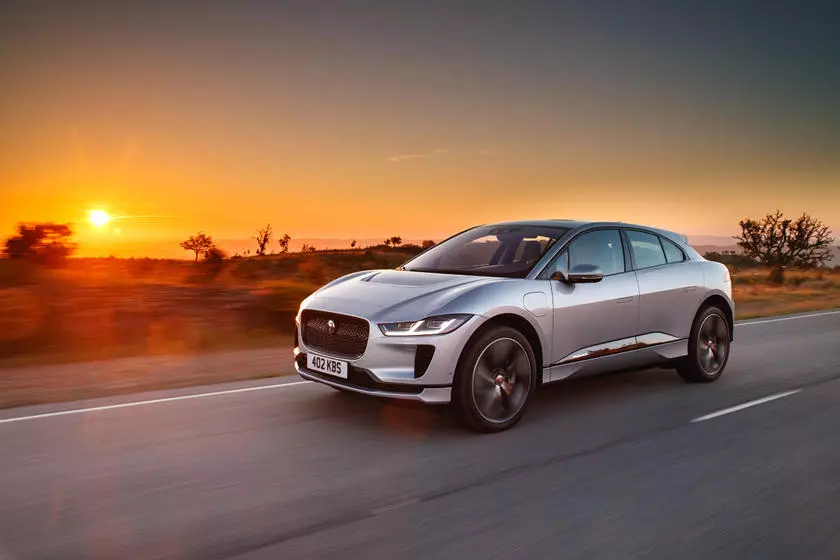 Jaguar I-Pace z widokiem z przodu 2019-2020