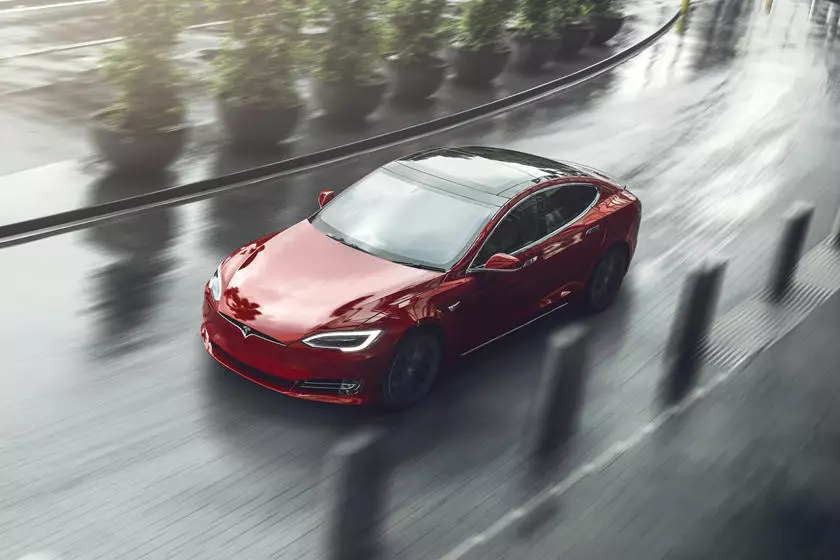 2017-2019 Tesla Model S felülnézet