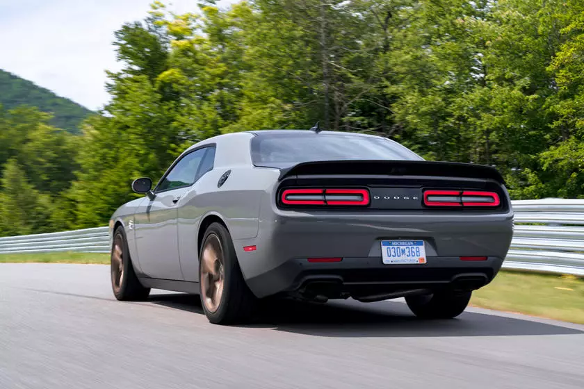 2019-2021 Dodge Challenger SRT Hellcat Rear View Driving