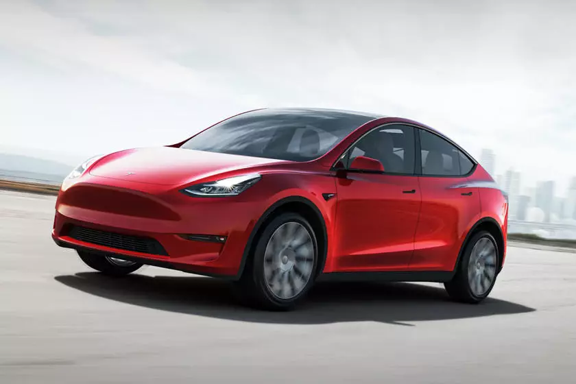 2021 Tesla Model Y Pogled od spredaj