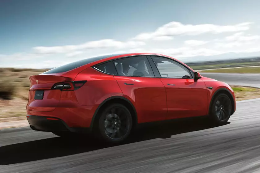 2021 Tesla Model Y Mtazamo wa Nyuma