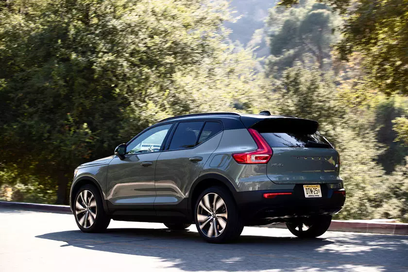 2021-2022 Volvo XC40 EV Driving Back View