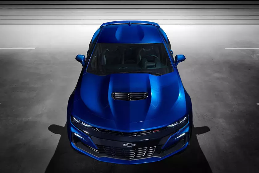 2019-2022 Chevrolet Camaro Coupe มุมมองด้านบน