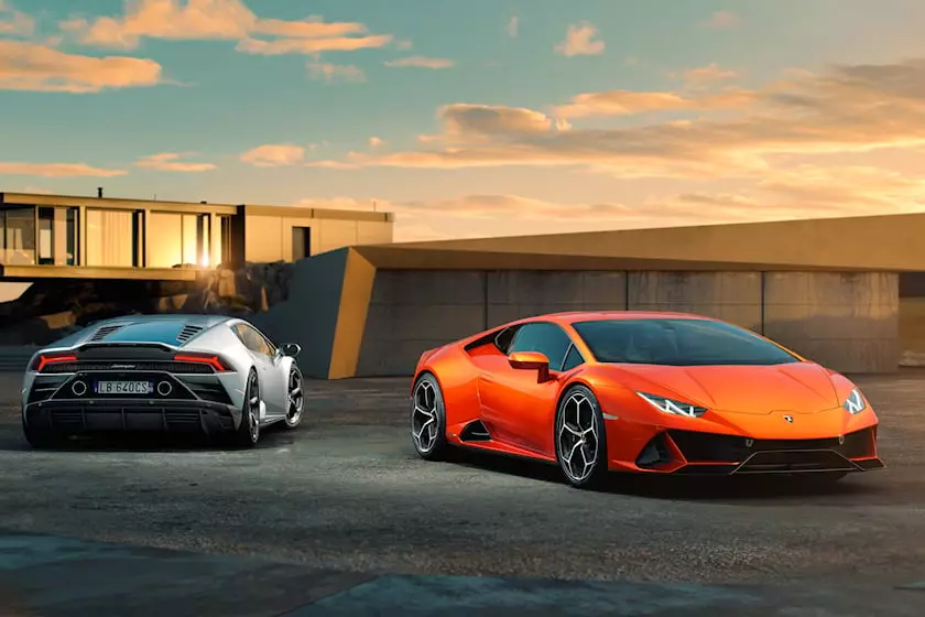 2020-2021 Lamborghini Huracan Evo Näkymä edestä