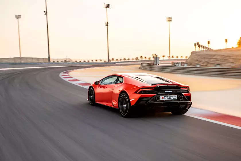 2020-2021 Lamborghini Huracan Evo Side Driving