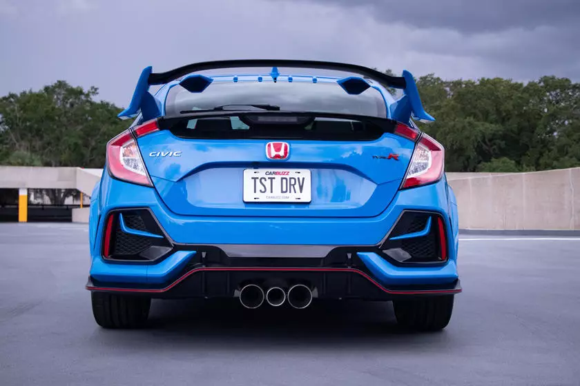 2020-2021 Honda Civic Type R Հետևի տեսք