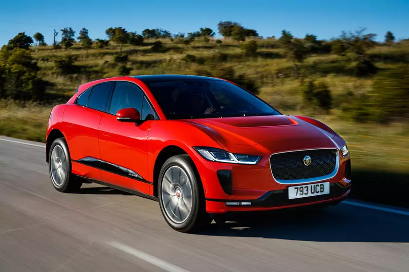 Jaguar I-Pace 2019-2020 років, вид спереду, водіння