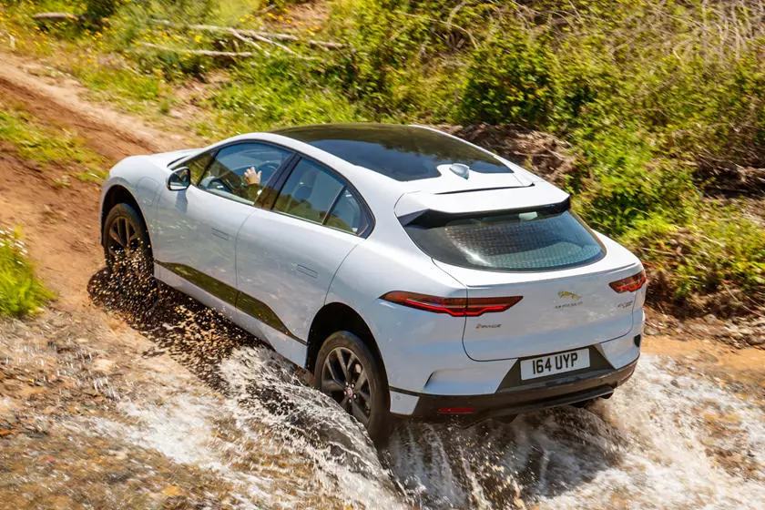 2019-2020 Jaguar I-Pace Rear View Driving