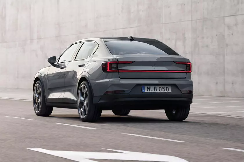 2021 Polestar Polestar 2 පසුපස කෝණ දසුන