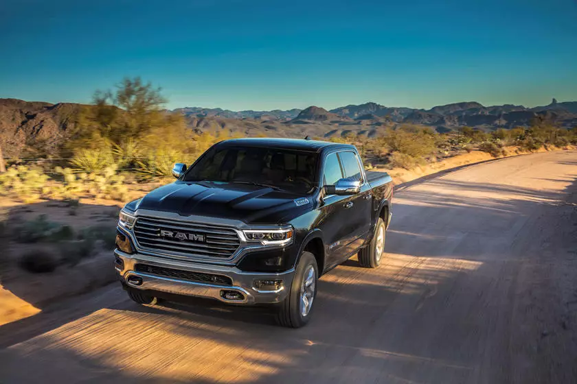 2019-2021 Ram 1500 Front View Driving