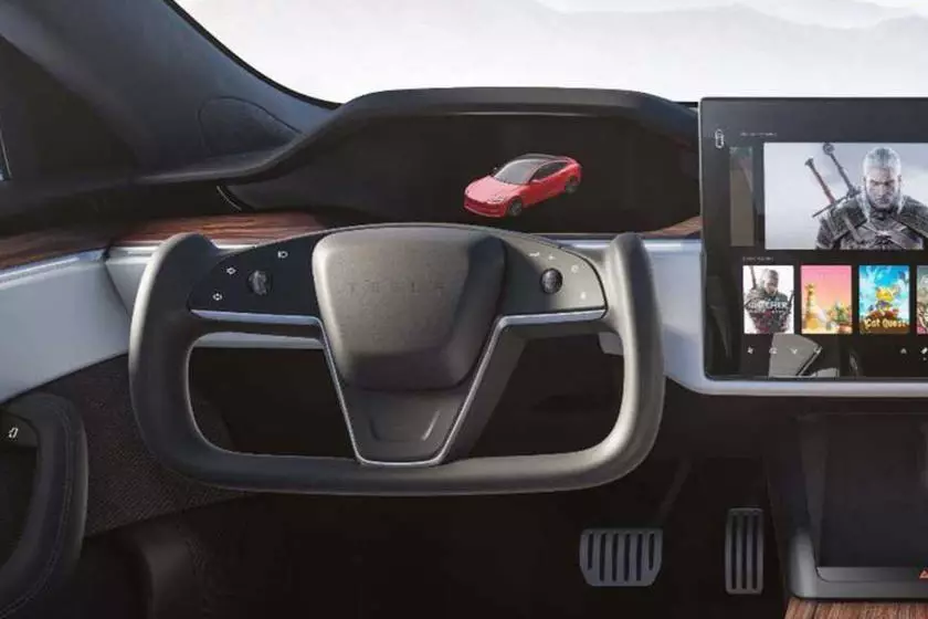 2021 Tesla Model S Plaid Central Console