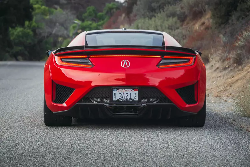 2020-2021 Acura NSX နောက်ကြည့်မြင်ကွင်း