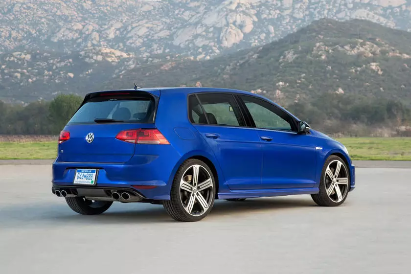 2015-2019 Volkswagen Golf R Rear Angle View