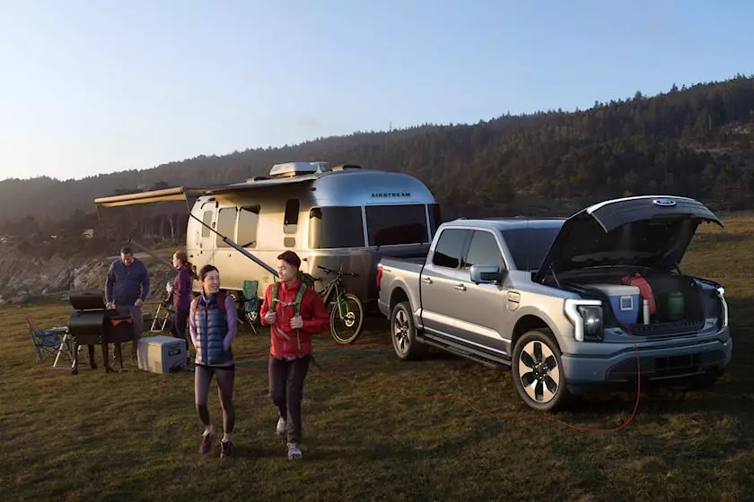 2022 Ford F-150 Lightning Front Angle View