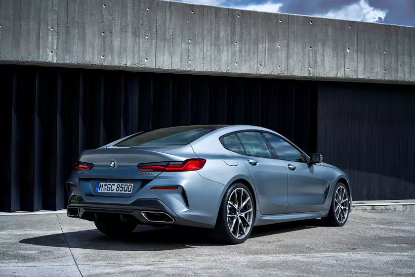 2020-2022 BMW 8 Series Gran Coupe Rear Angle View