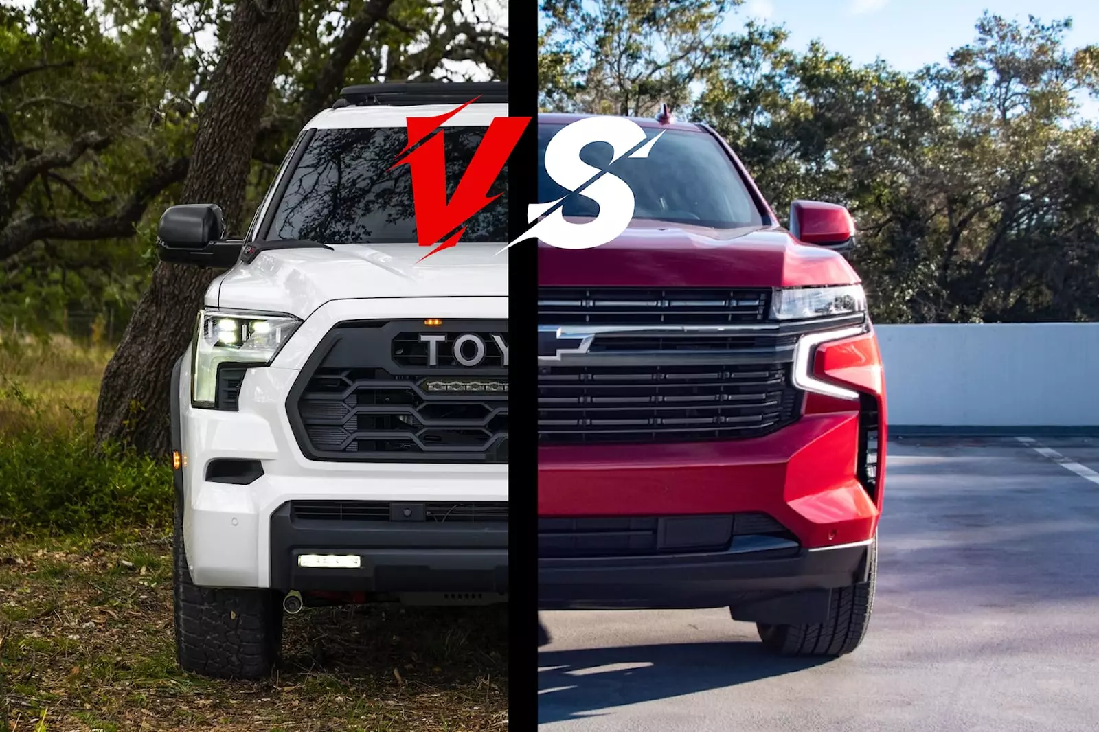 Toyota Sequoia vs. Chevrolet Tahoe: SUV Lánmhéid Faceoff