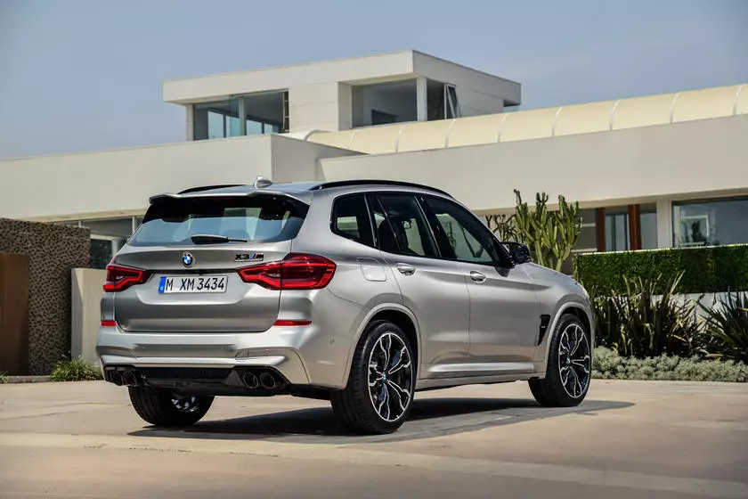 2020-2021 BMW X3 M Mwonekano wa Pembe ya Nyuma