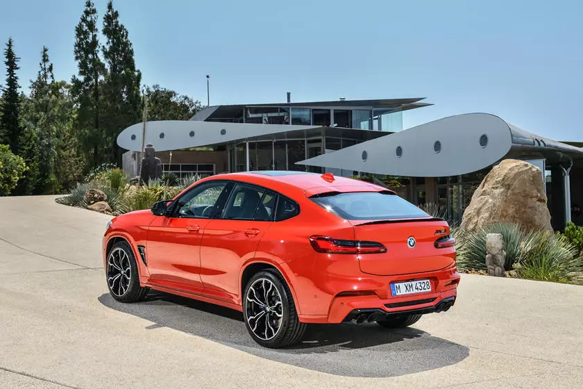 2020-2021 BMW X4 M Mwonekano wa Pembe ya Nyuma