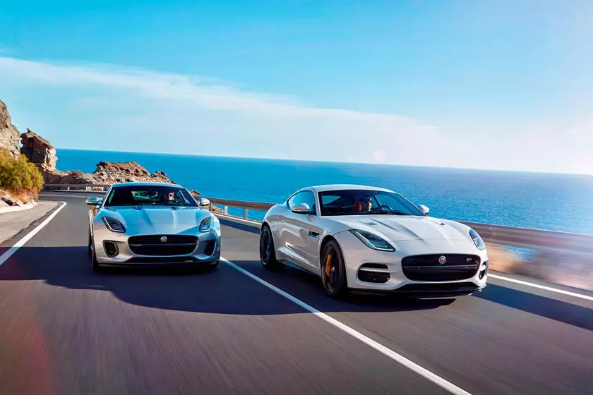 2017-2020 Jaguar F-Type R Coupe Front View Driving