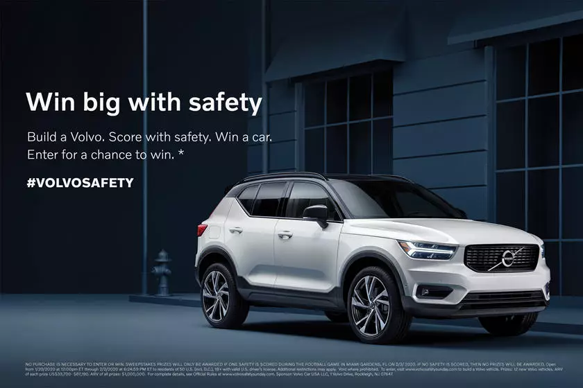 Volvo သည် Super Bowl ကာလအတွင်း ကားအစီးရေ ဒေါ်လာ ၁ သန်းဖိုး ပေးနိုင်သည်။ 31934_3