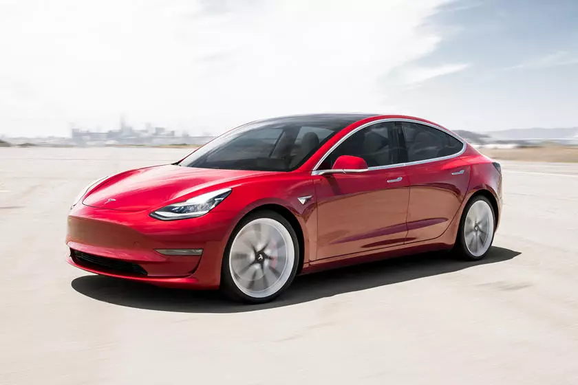 2017-2021 Tesla Model 3 Front View Driving