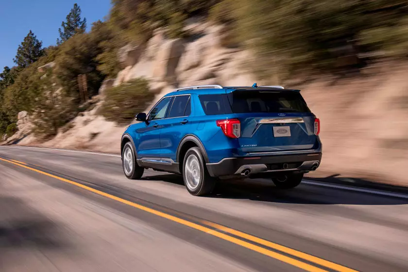 2020-2021 Ford Explorer Rear View Driving