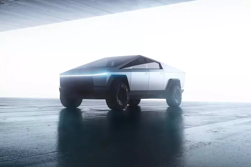 2021 Tesla Cybertruck að framan