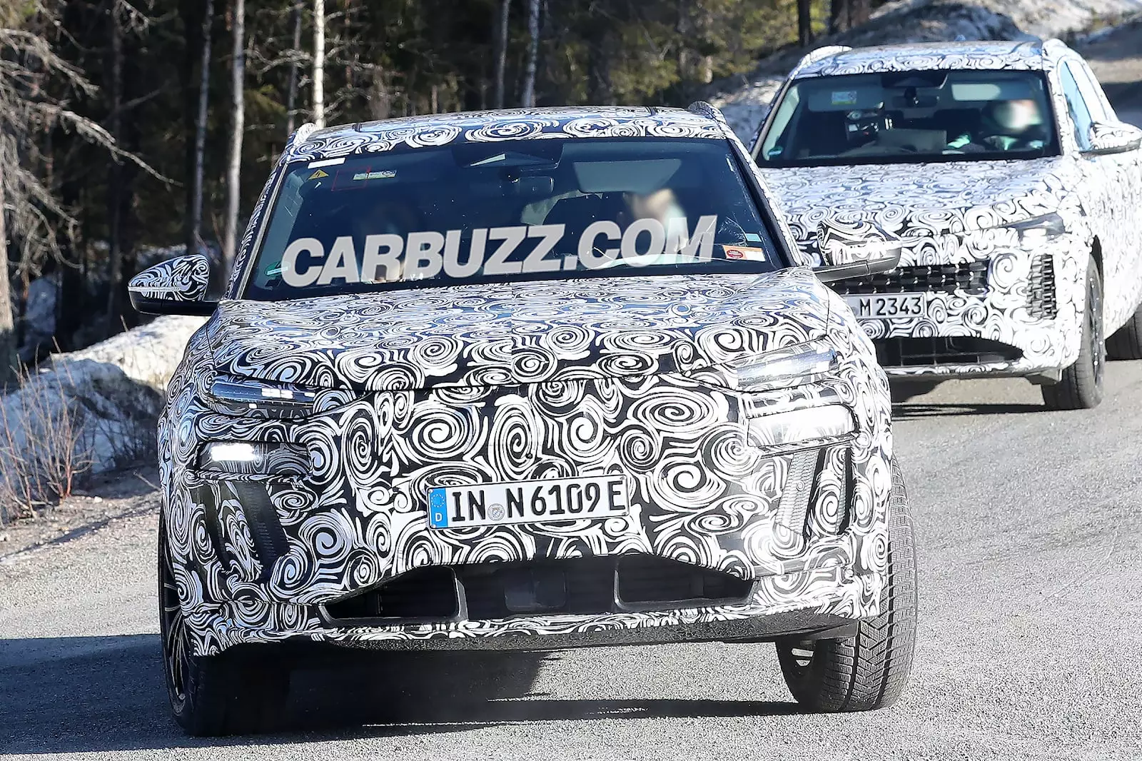 Spied: Nový RS Q6 e-tron od Audi během testování