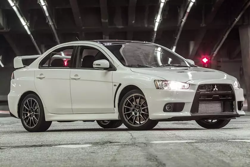 2010-2015 Mitsubishi Lancer Evolution Front Angle View