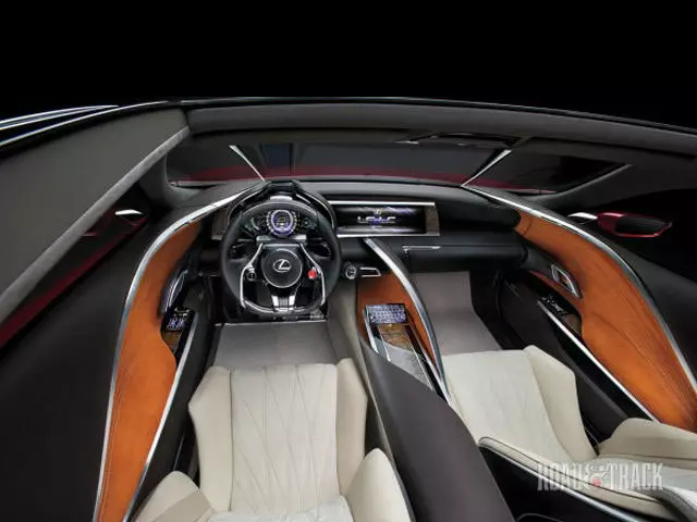 Amptelike prente en pad- en spoorkenmerke op die Lexus LF-Lc-konsep 34937_4