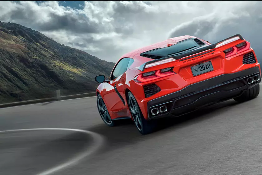 2020-2021 Chevrolet Corvette C8 Arxa Görünüş Sürüşü