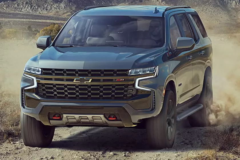 2021-2022 Chevrolet Tahoe Front View Driving