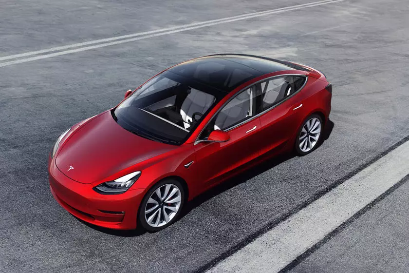 2017-2021 Tesla Model 3 vinkel set forfra