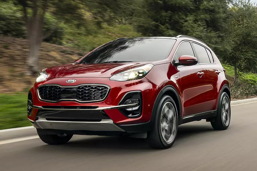 2020-2021 Kia Sportage Front View Driving