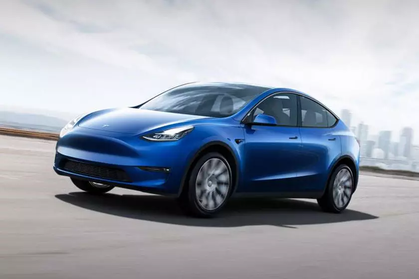 2020 Tesla Model Y มุมมองด้านหน้า