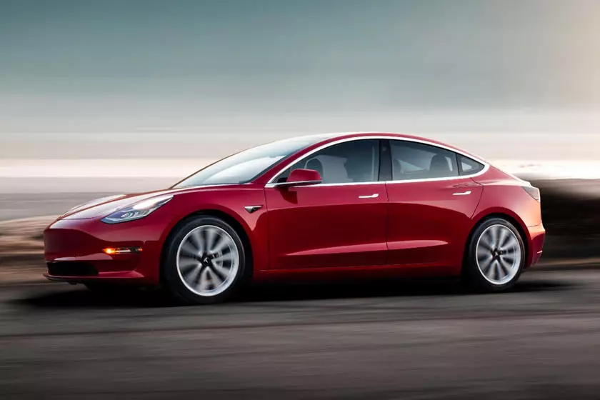 2017-2020 Tesla Model 3 Side View မောင်းနှင်မှု