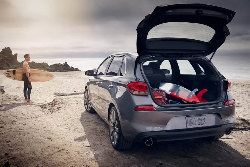 2018-2020 Hyundai Elantra GT Hatchback Rear View