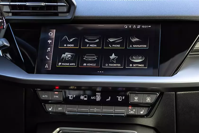 2022-es Audi A3 Sedan Infotainment rendszer