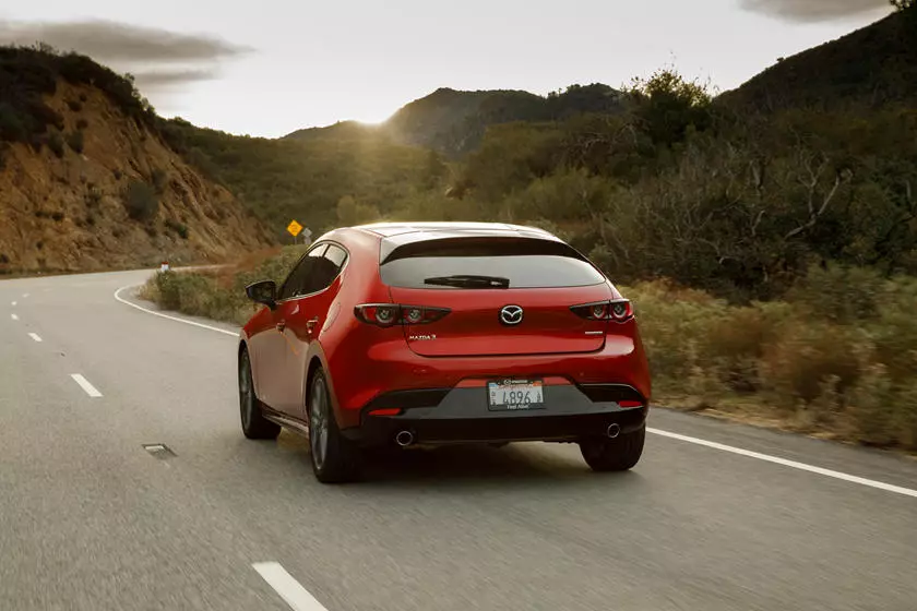 2019-2020 i-Mazda 3 Hatchback Rear Angle View