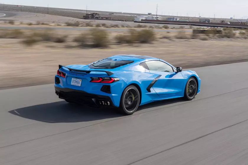 2020-2021 Chevrolet Corvette C8 Rear View Driving