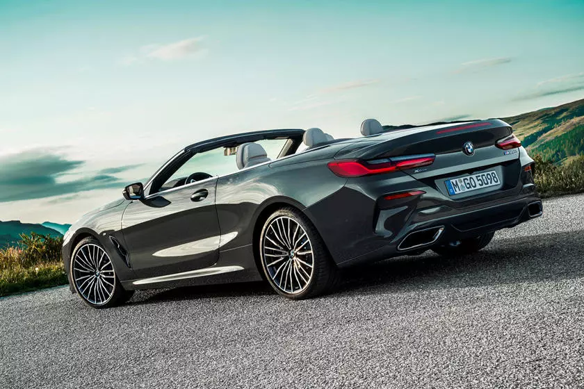 2019-2020 BMW 8 Series Convertible Rear Angle View