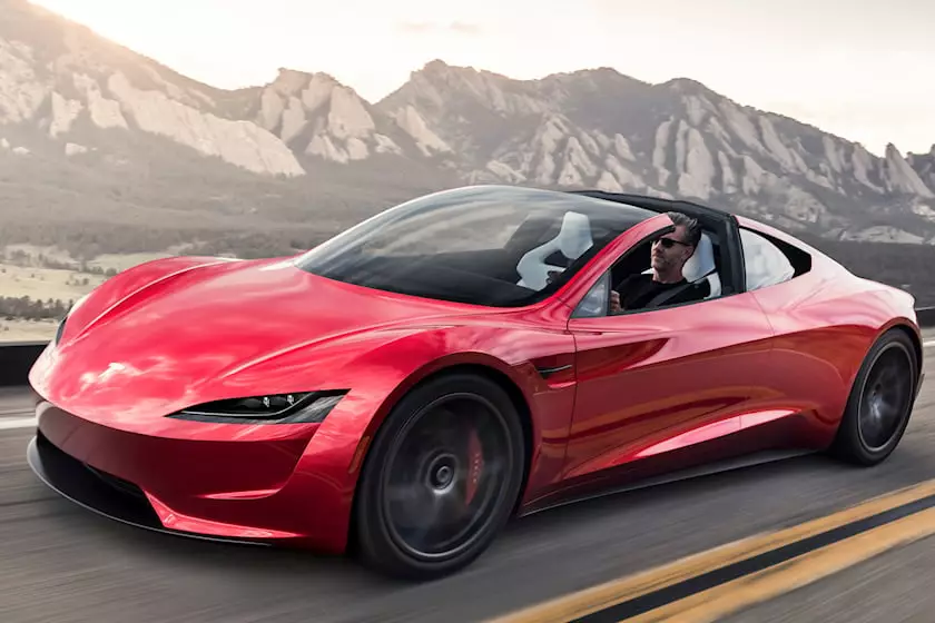 2023 Tesla Roadster ការបើកបរចំហៀង