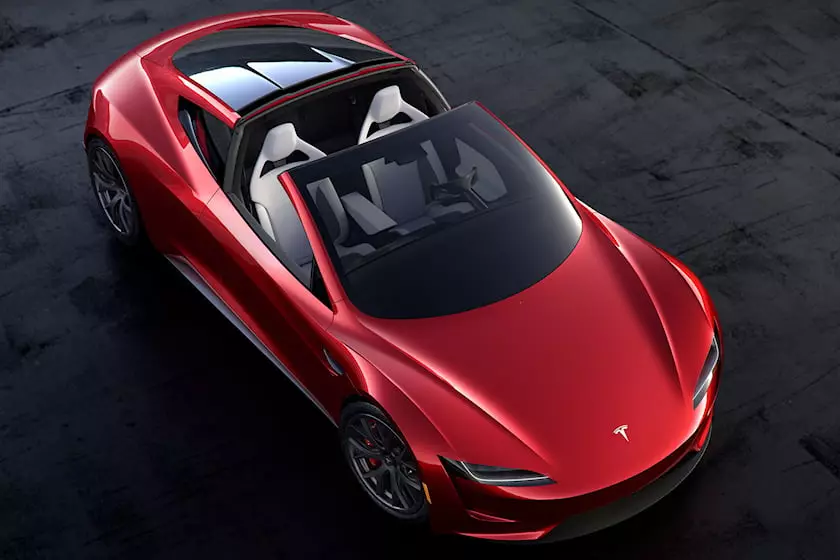 Tesla Roadster 2023 года, вид сверху