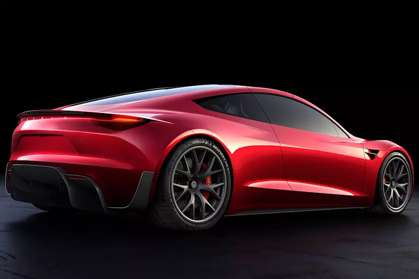 2023 Tesla Roadster pogled stražnjeg ugla